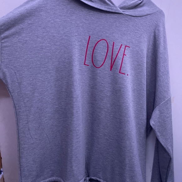 Rae Dunn | Tops | Love Hooded Long Sleeve | Poshmark